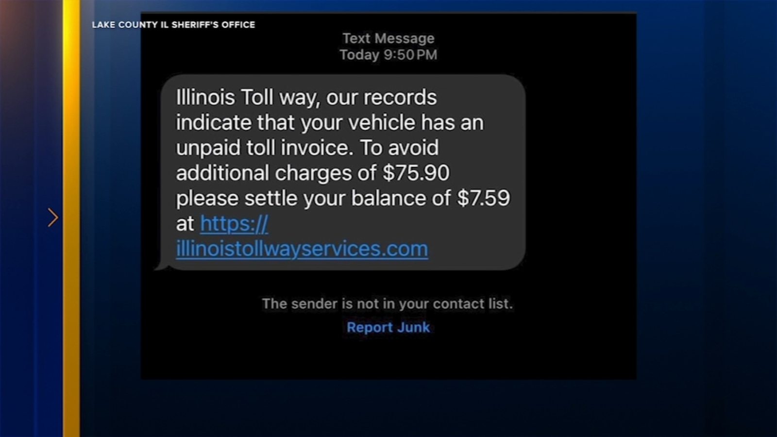 Mount Prospect police warn of Illinois Tollway phishing text message ...