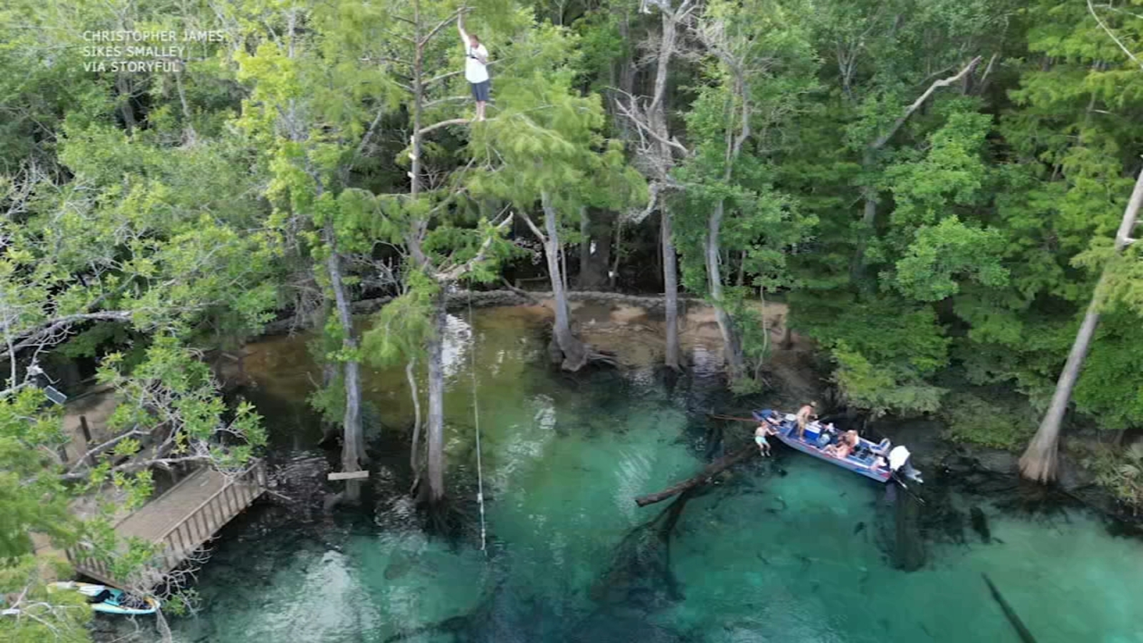 Christopher James Sikes Smalley 'falls 60 feet' into water at Crystal ...