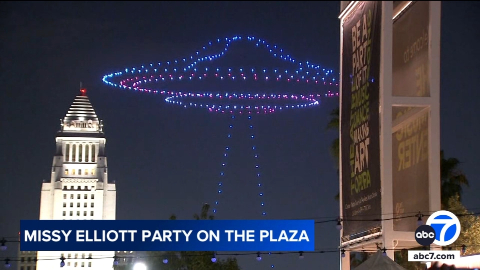 Missy Elliott celebrates birthday with Los Angeles drone show, dance ...