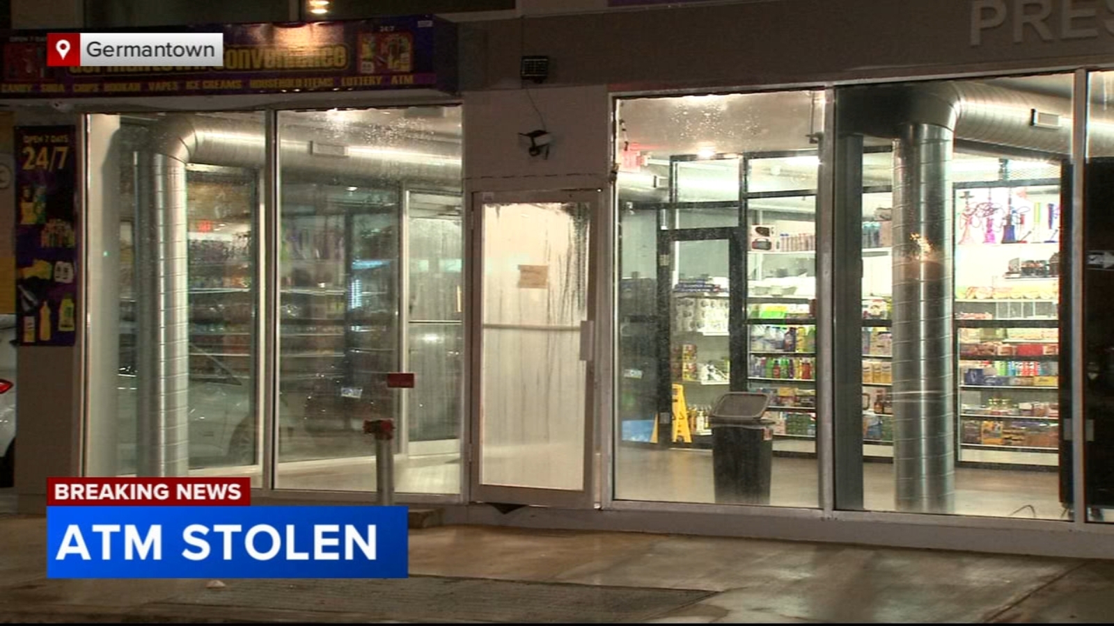 4 thieves steal ATM from convenience store on Germantown Avenue in ...