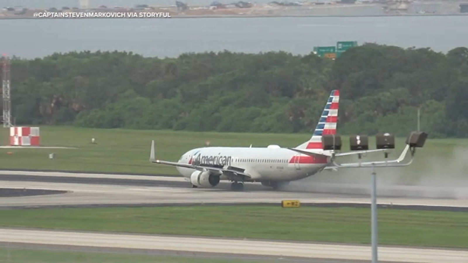 American Airlines plane aborts takeoff after losing tires on Tampa to ...