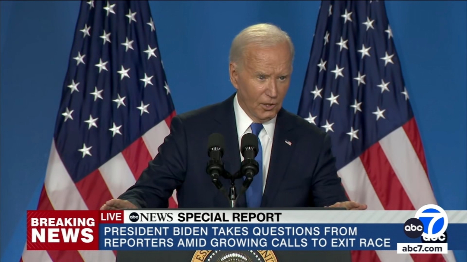 Biden mixes up Trump and Harris when asked about his VP's viability ...