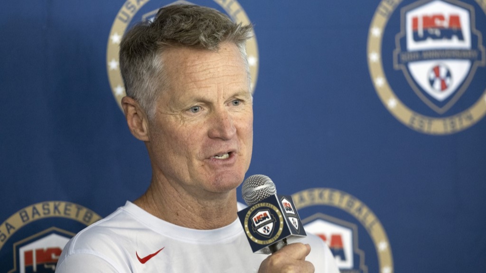 Team Usa Coach Steve Kerr Star Stephen Curry React To Assassination