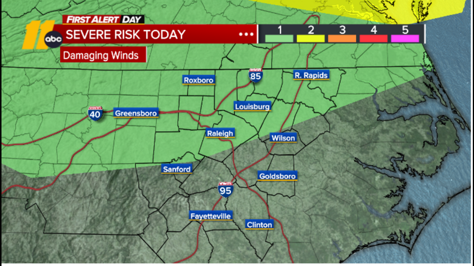 Level 1 risk of severe storms, heat advisory issued for Triangle ...