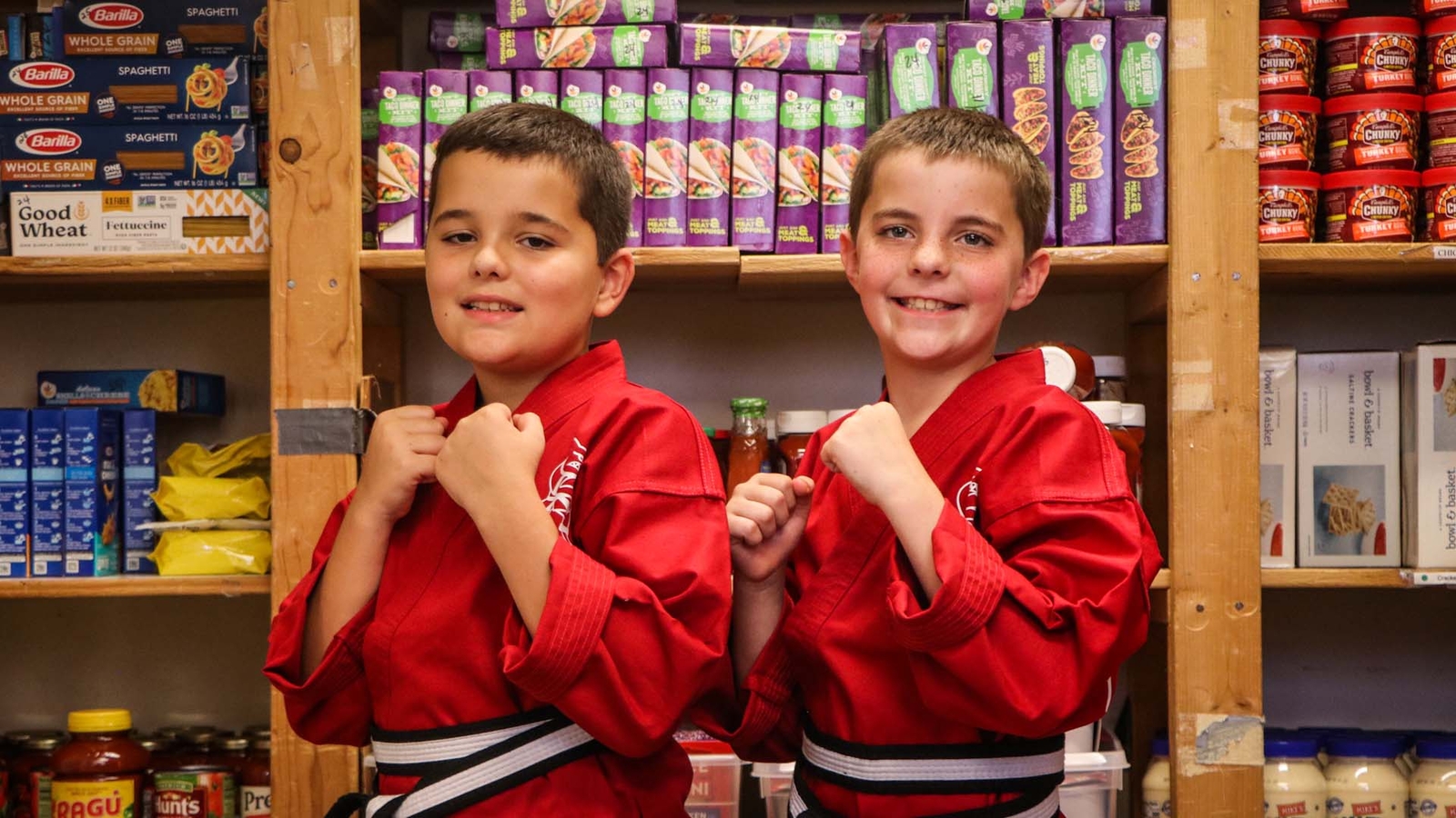 Karate-loving twins raise funds for Warminster Food Bank - 6abc ...