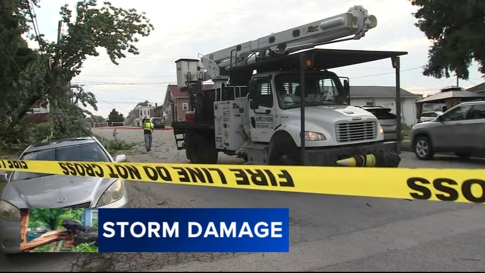 Severe storms bring down trees across Delaware Valley; Camden County ...