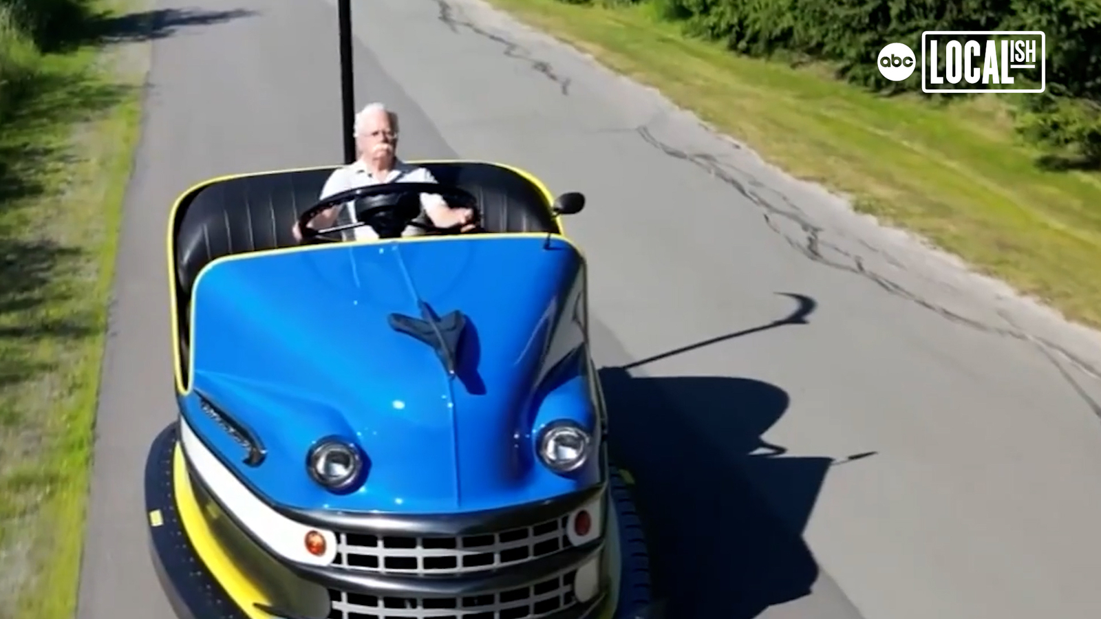 Pennsylvania man creates a road-worthy bumper car - ABC7 New York