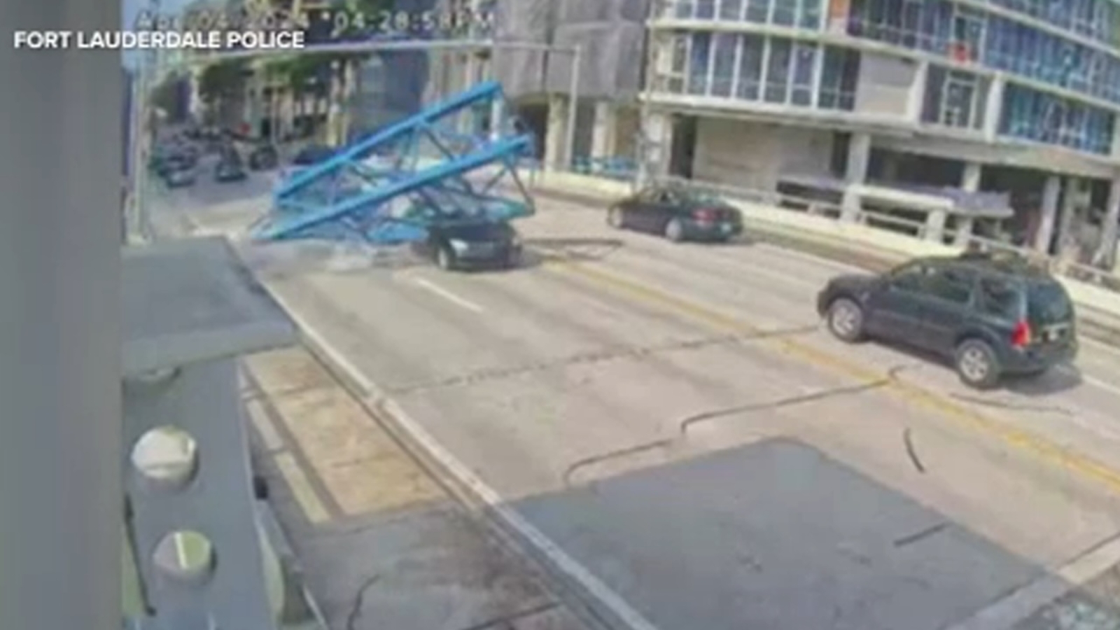 Remarkable video shows woman walk away from Ft. Lauderdale construction ...