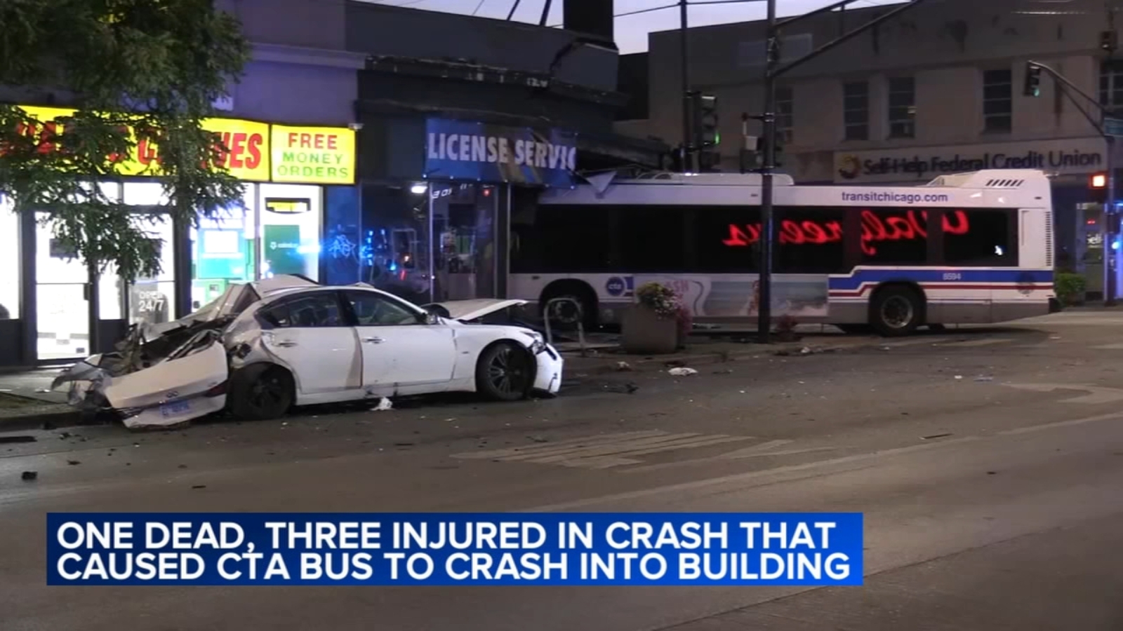 Bus crash: 1 killed, 3 hurt after CTA bus collides with vehicle ...
