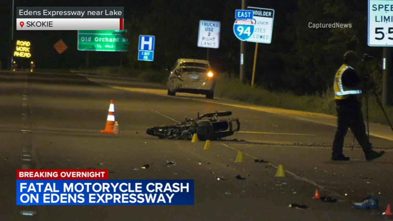 Motorcycle crash: Edens Expressway lanes reopen after deadly motorcycle crash in Skokie ...