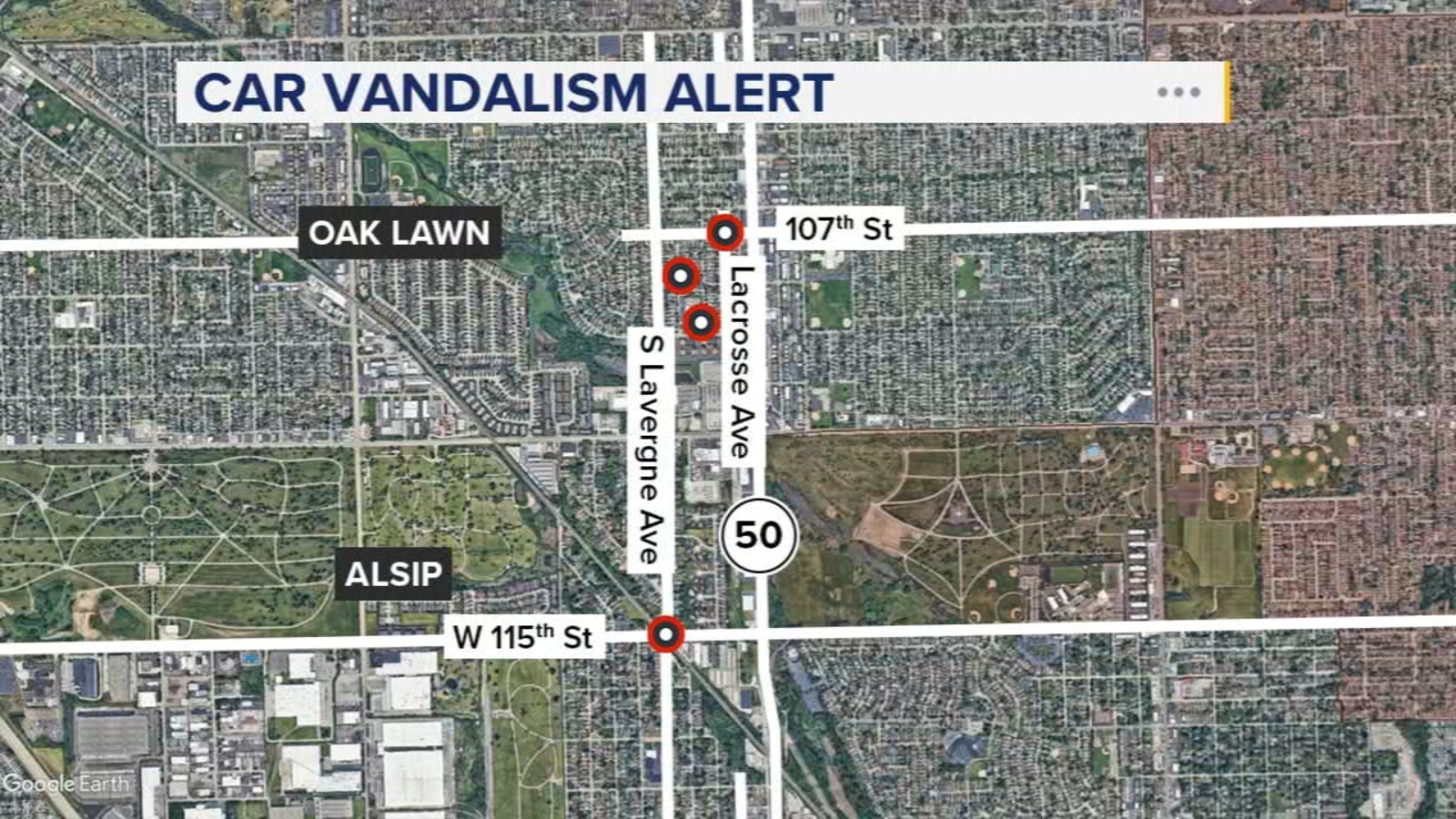 Oak Lawn crime: Vandals target vehicles in Alsip, Oak Lawn ...