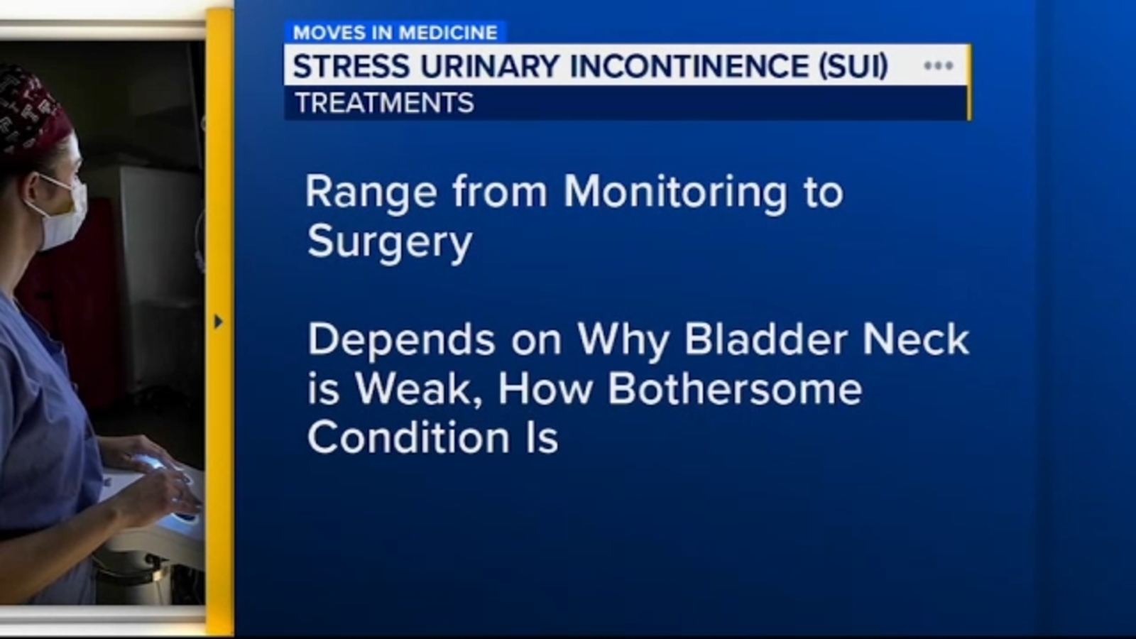 Stress Urinary Incontinence: how doctors are helping women, addressing weakness in bladder ...