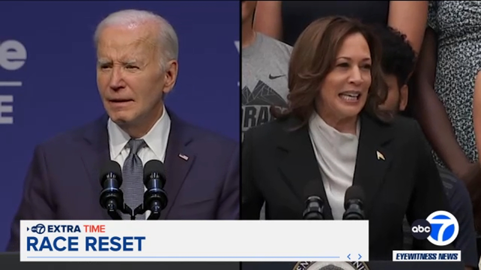 Extra Time: VP Kamala Harris makes 1st comments since President Biden's ...