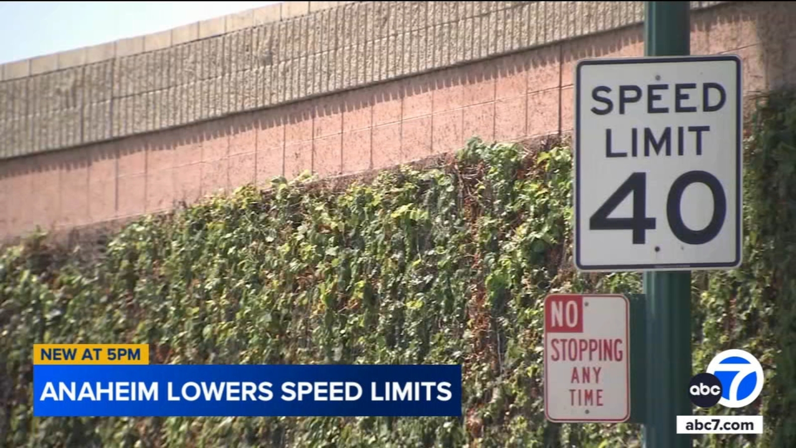 Anaheim to lower speed limits on nearly 170 sections of roads - ABC7 ...