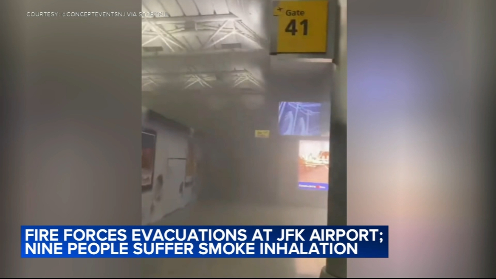 JFK airport fire: 9 injured, dozens of American Airlines flights ...