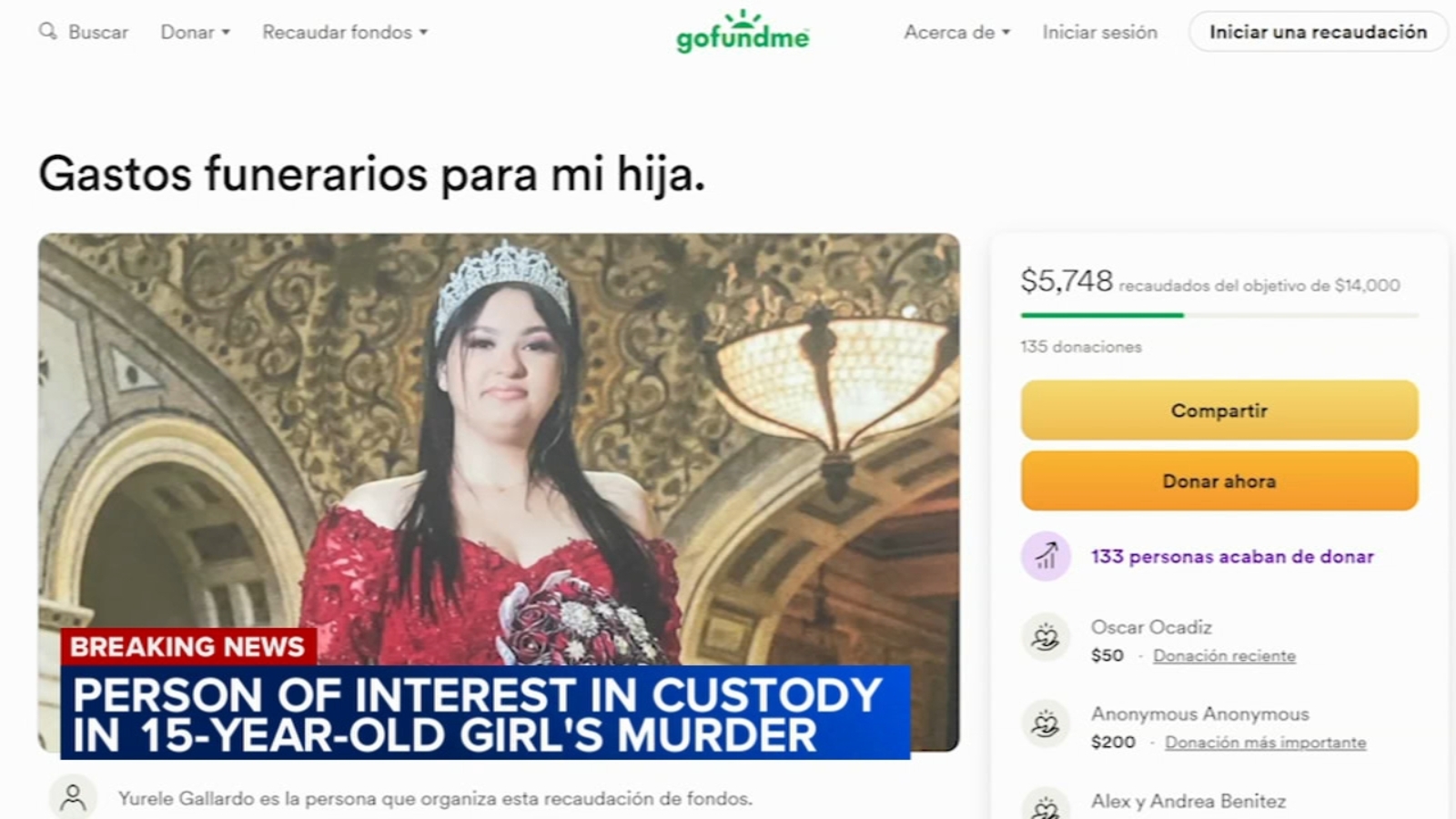 Round Lake Beach shooting: 1 in custody after Valeria Rodriguez killed ...