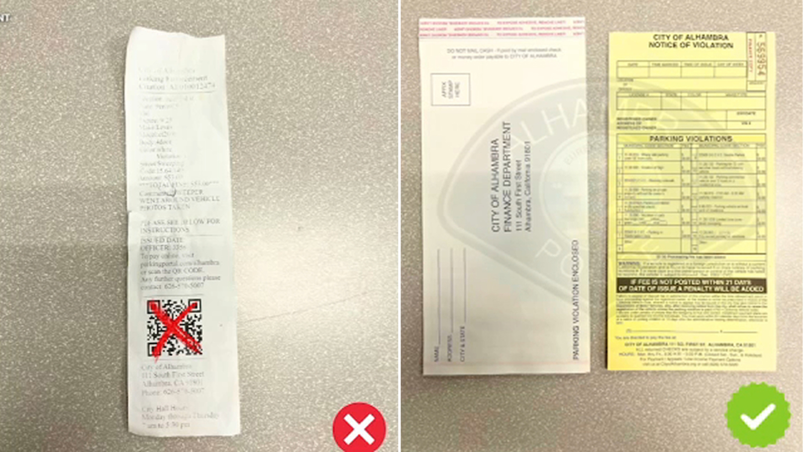 Scam alert: Police warn about fake parking tickets placed on ...