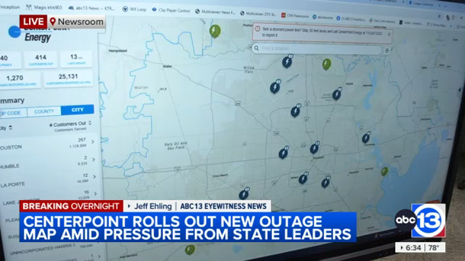 CenterPoint Energy unveils new outage tracker map amid pressure from ...