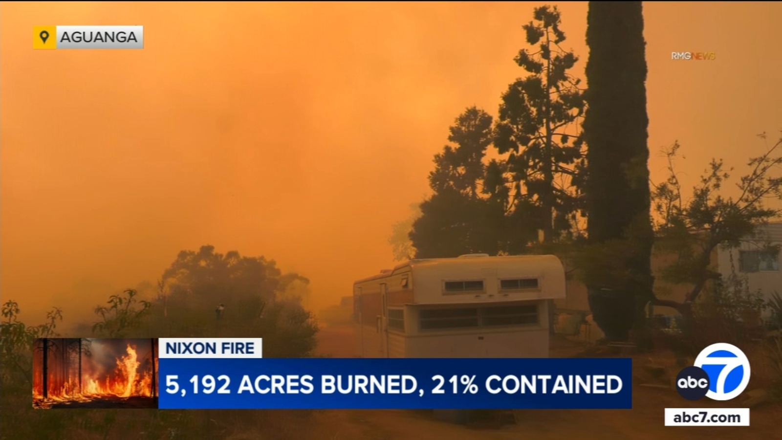 Aguanga brush fire grows to 5,000 acres, destroying at least 1 ...