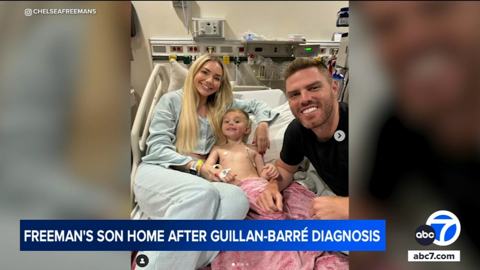 Son of Dodgers star Freddie Freeman home from hospital, undergoing ...