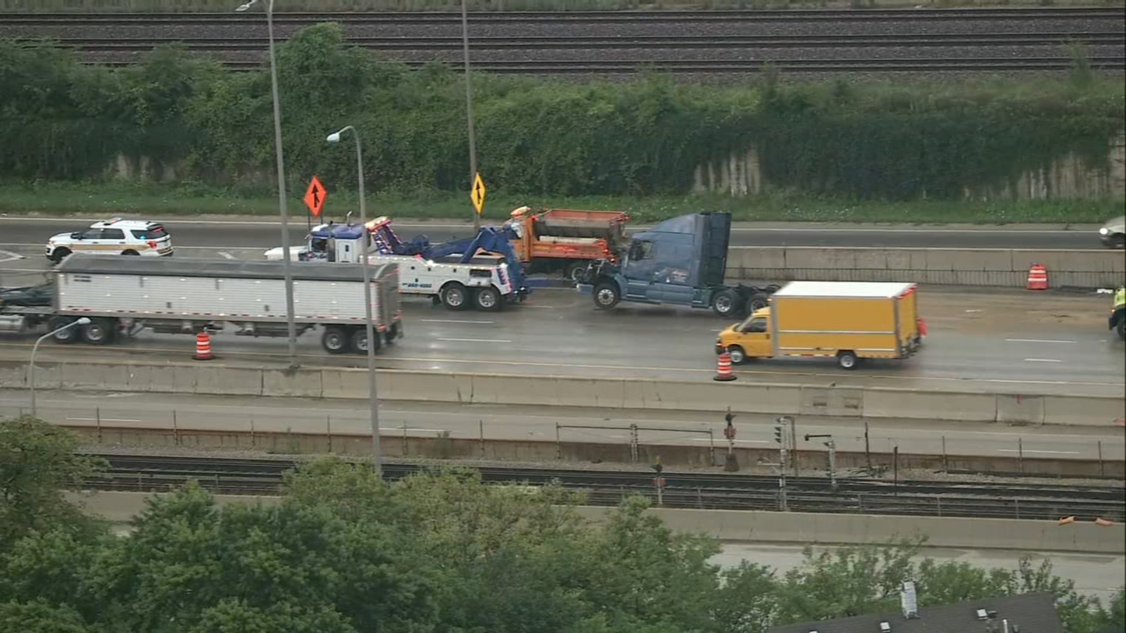 Chicago traffic: Crash on IB I-90 near Montrose leaves massive delays near Old Irving Park for ...