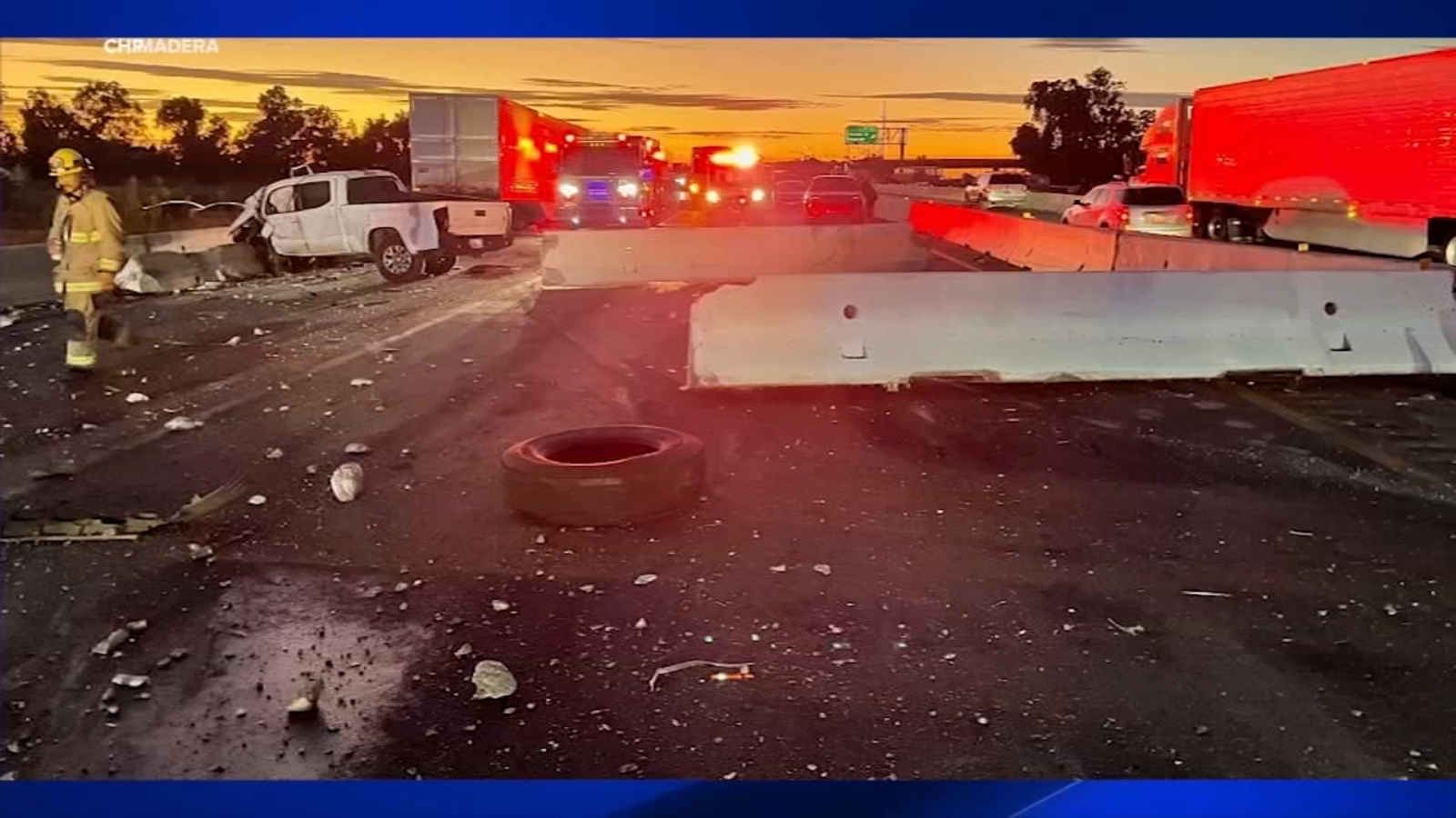 Highway 99 in Madera back open after closure due to crash - ABC30 Fresno