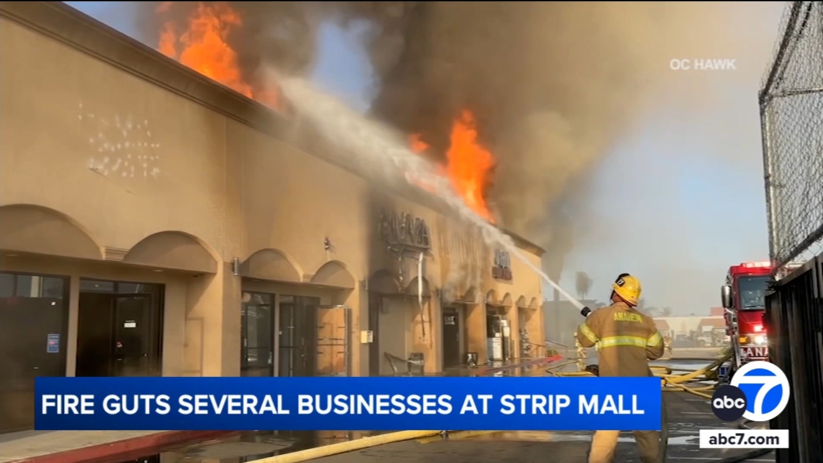 Fire rips through Anaheim strip mall, destroying at least 10 businesses ...