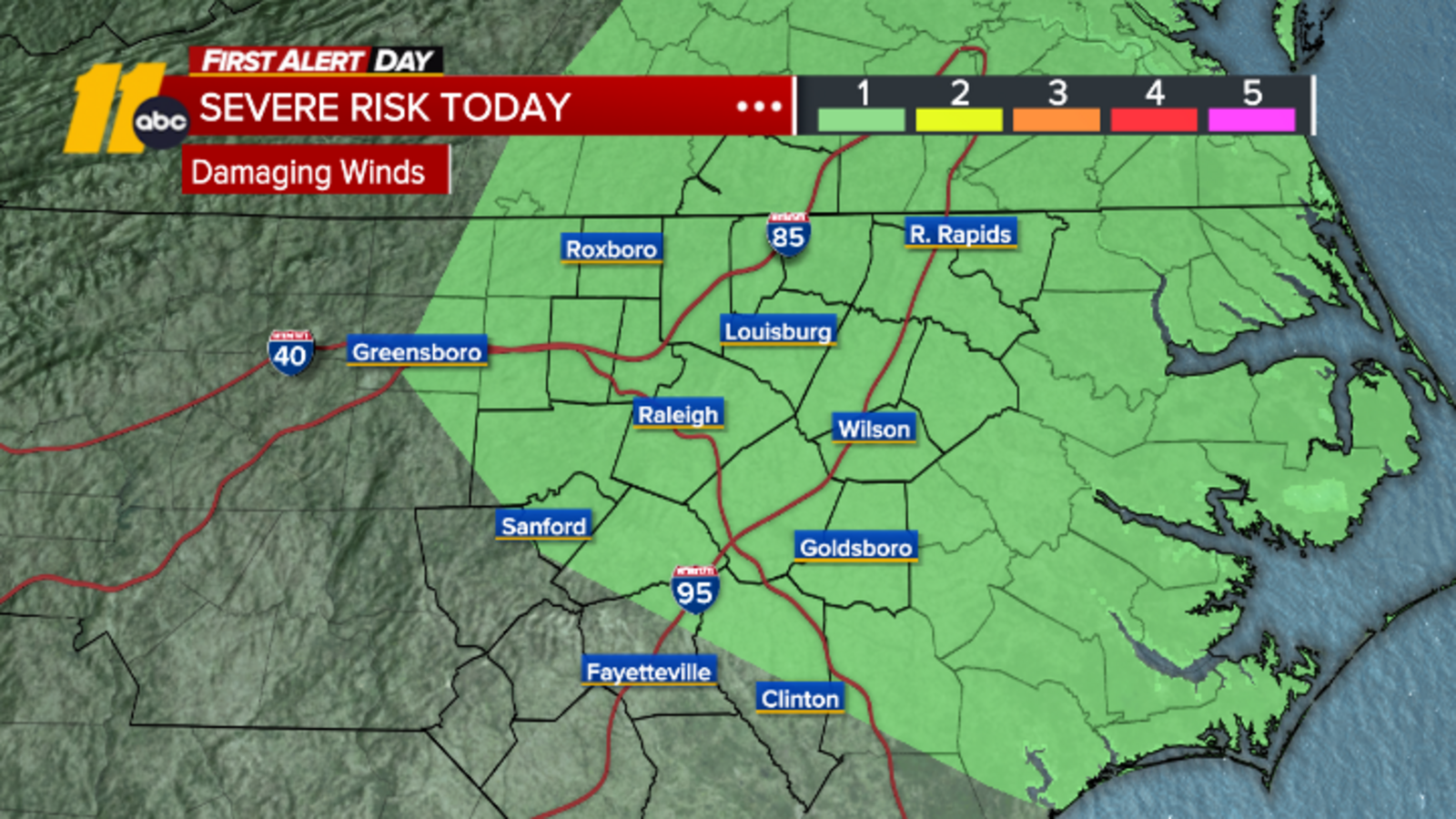 NC weather forecast | Scattered showers and storms possible this ...