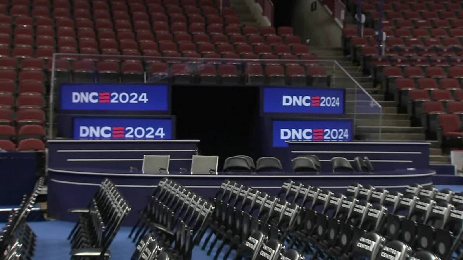 Inside look at convention floor for DNC - ABC7 Los Angeles
