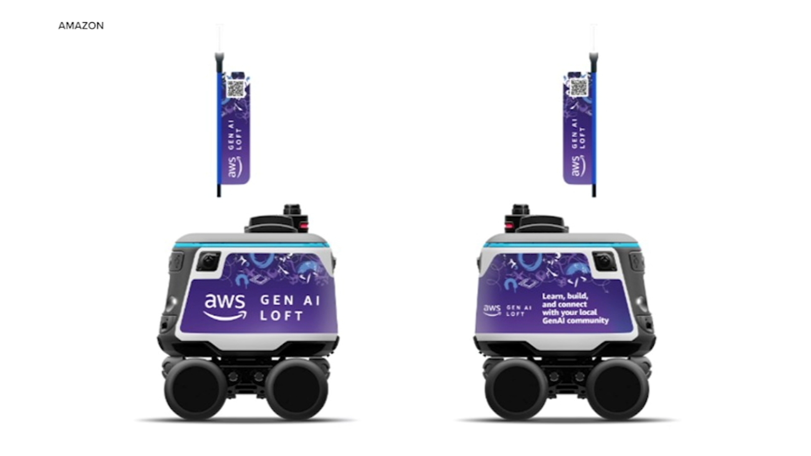 Here's what Amazon's small black robots are doing roaming around San ...