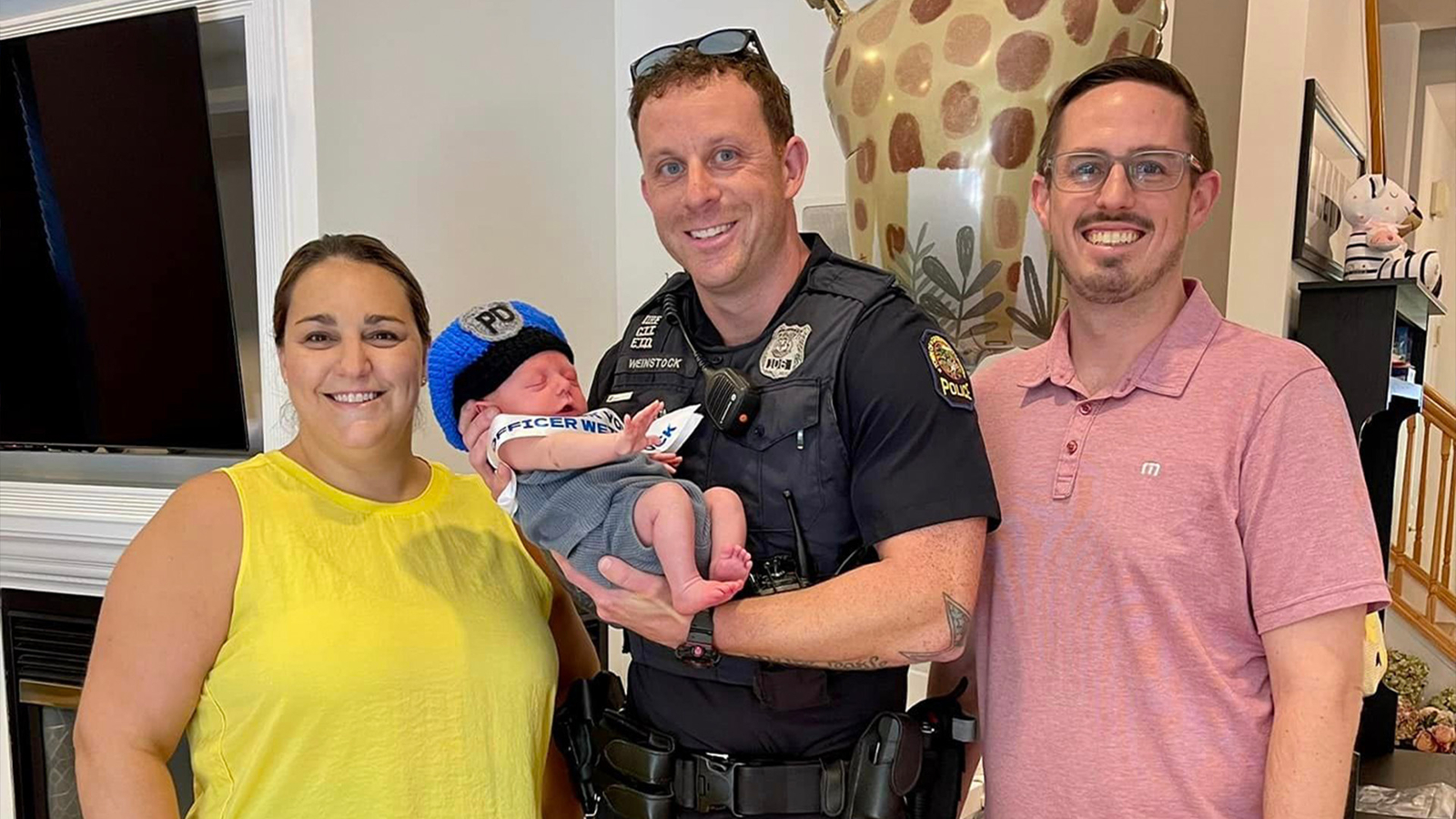 Greenwich newborn delivery: CT police officer helps deliver baby boy in car after couple gets ...