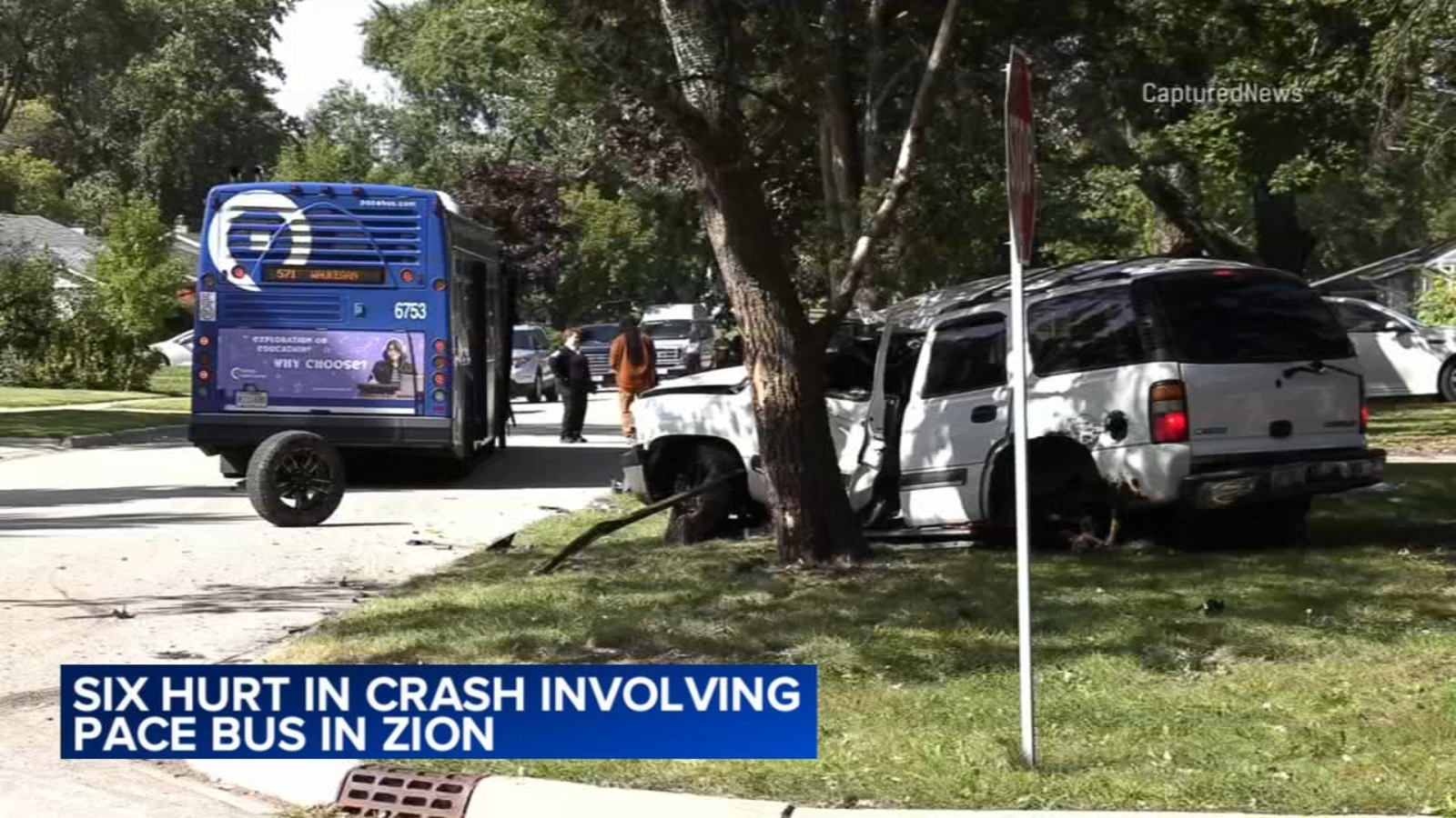 Zion crash: 6 injured after Pace bus involved in collision with SUV ...