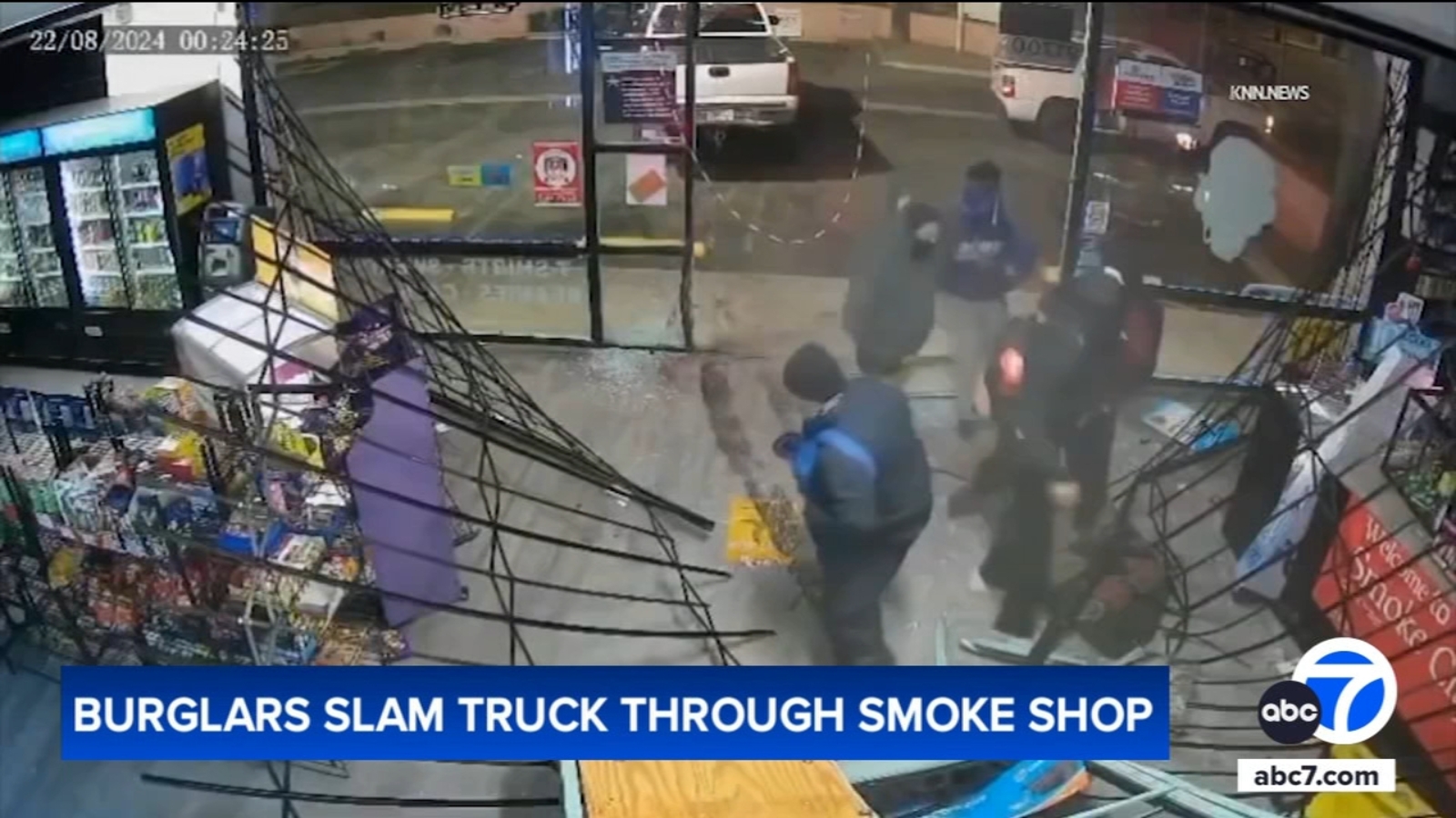 Smash-and-grab thieves slam pickup truck into Chatsworth smoke shop in ...