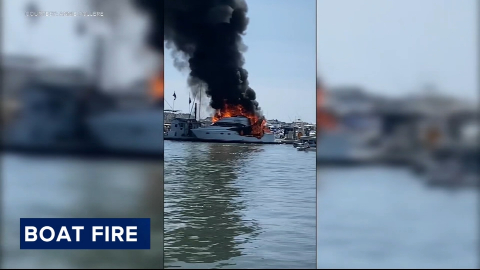 Boat bursts into flames at Schooner Island Marina in Wildwood, NJ ...