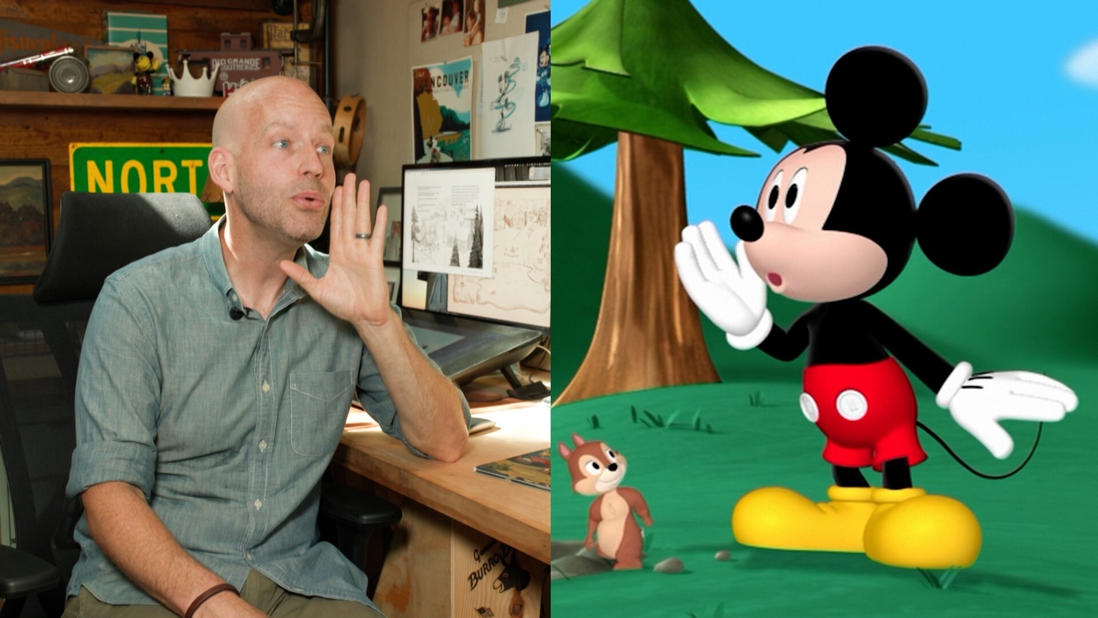 Learn to draw Mickey Mouse from the official voice of Mickey, Bret Iwan ...
