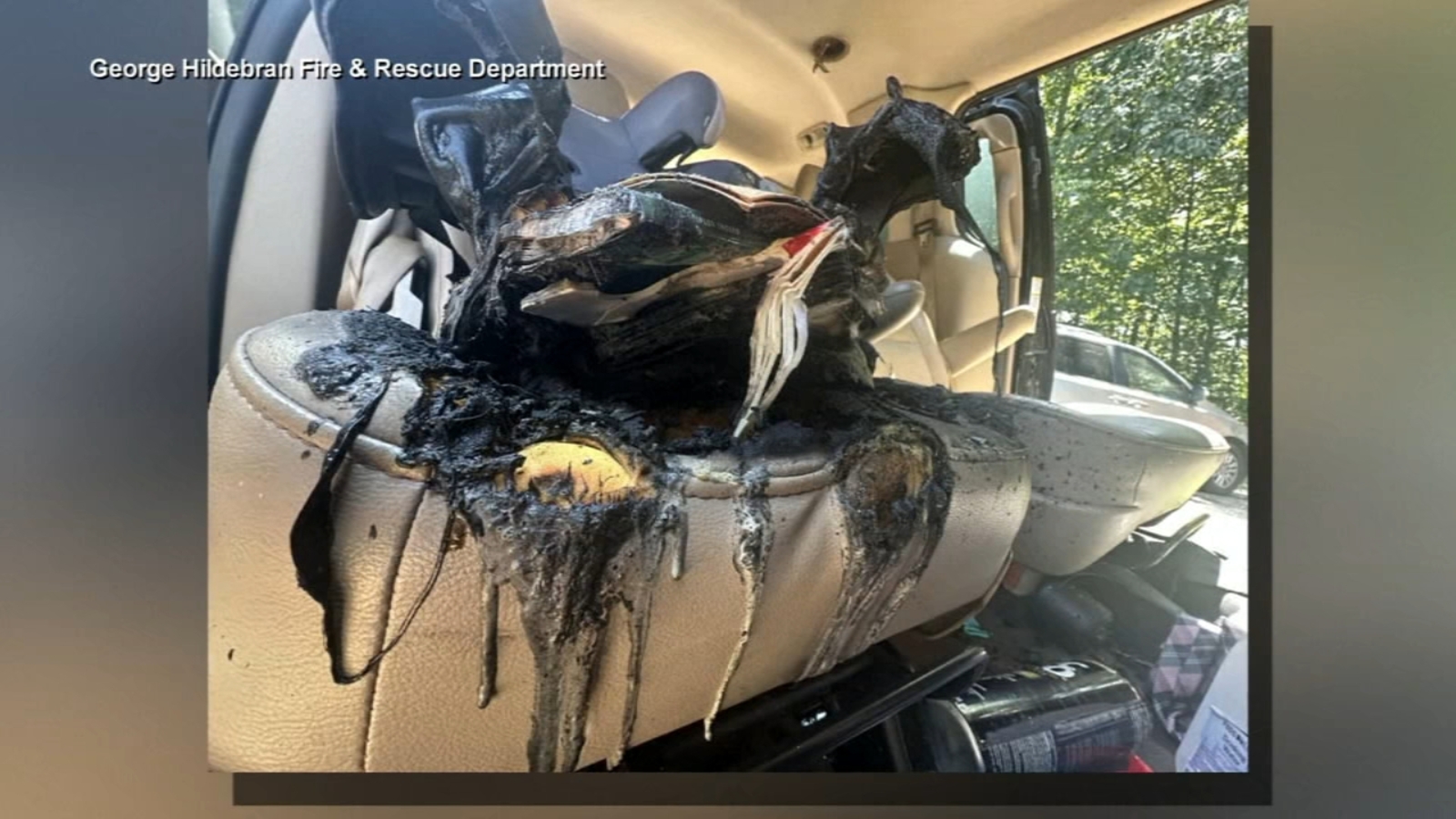 Burke County, North Carolina car fire caused by battery inside children ...