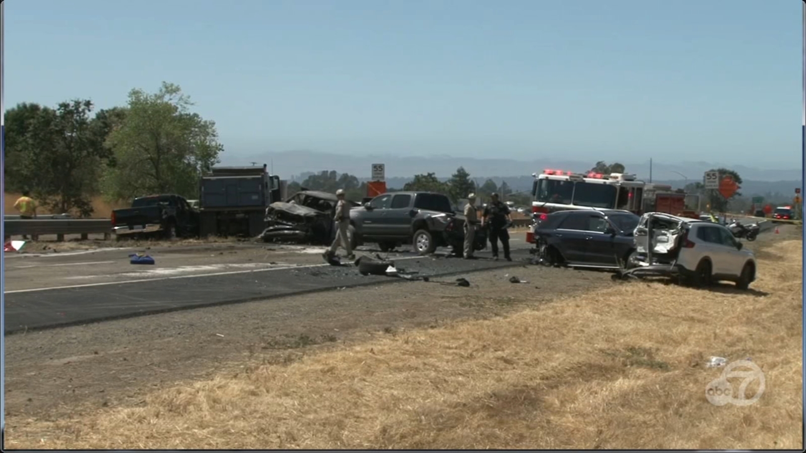 Hwy 12 crash: Former teacher killed, 9 injured after truck slams into car causing chain-reaction ...