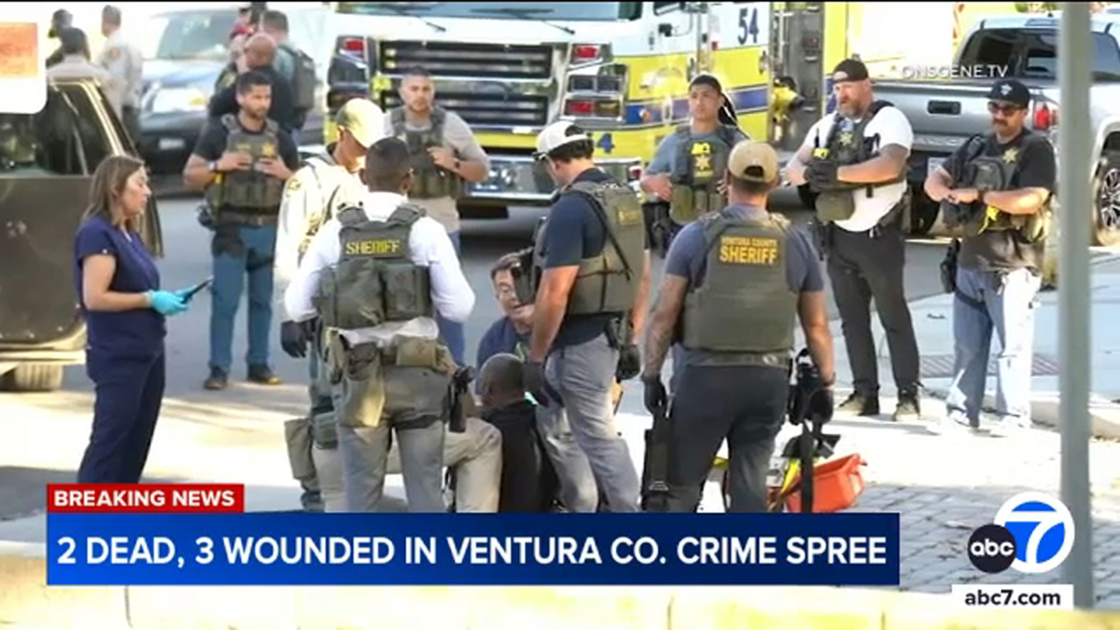 2 killed, 3 injured and suspect in custody in Ventura County violence ...