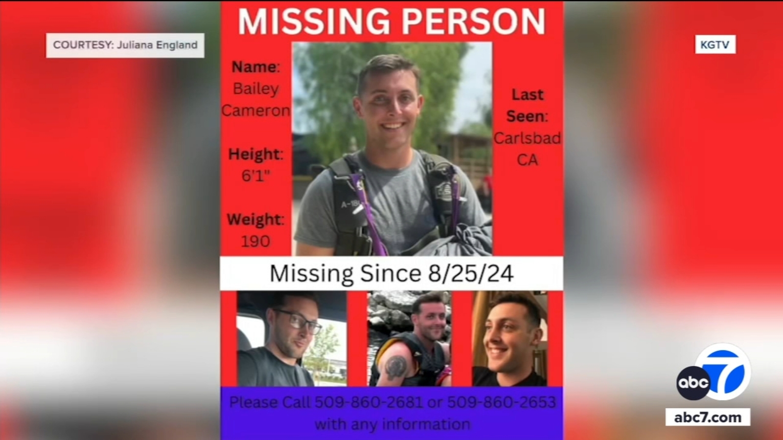 Search underway for Camp Pendleton Marine, Lance Cpl. Bailey Cameron ...