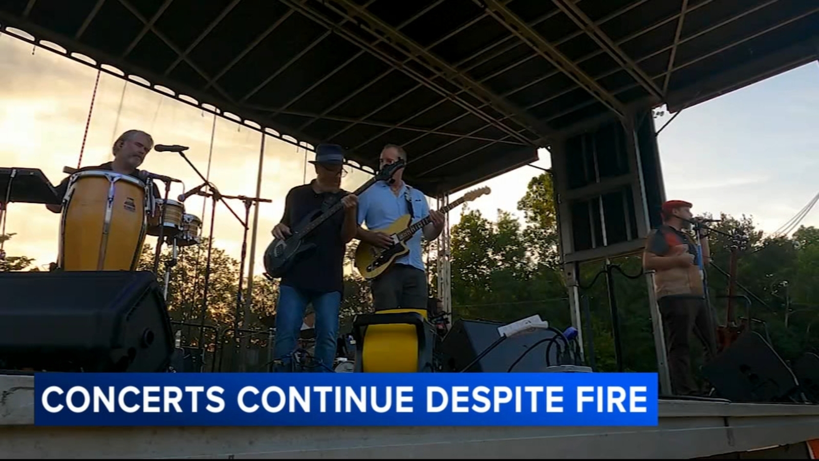 Summer concert goes on after blaze damages Fire Chief's Memorial ...