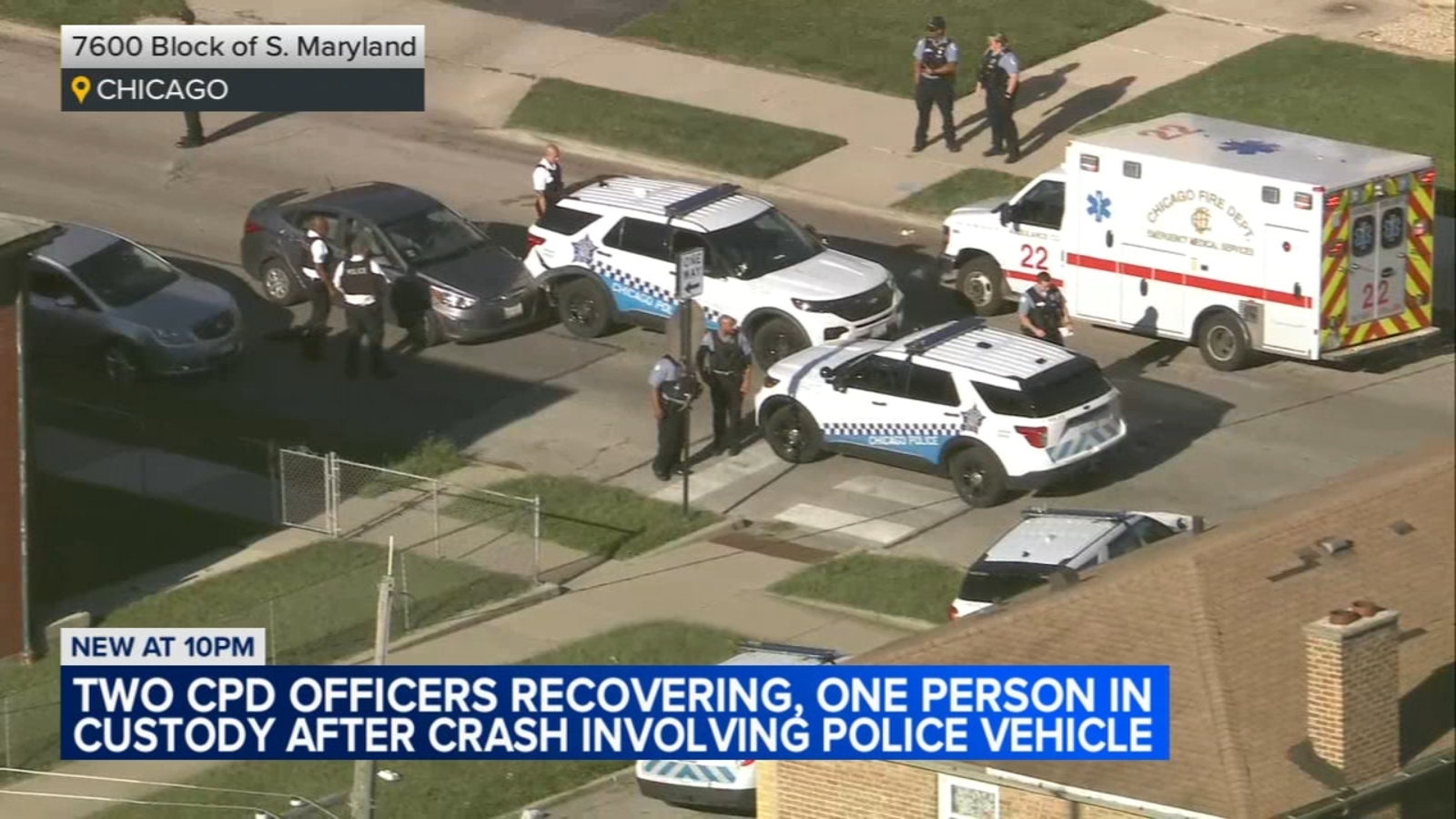 2 Chicago Police Department officers recovering, 1 person in custody ...