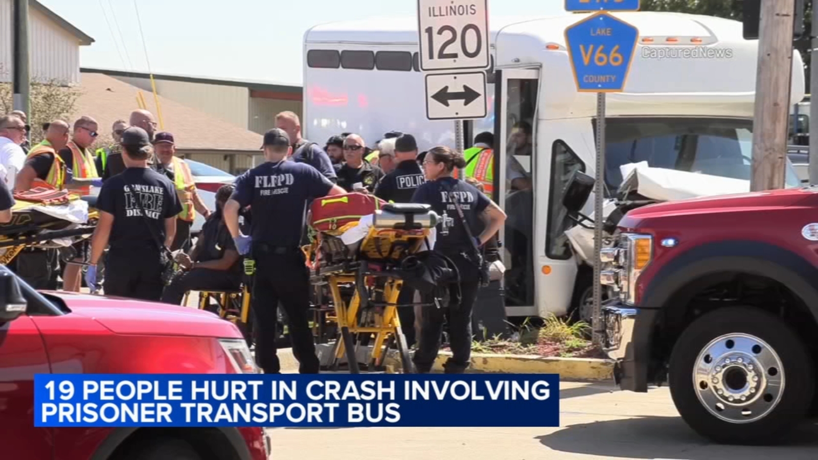 Lake County crash: 19 injured in crash involving prisoner transport bus ...