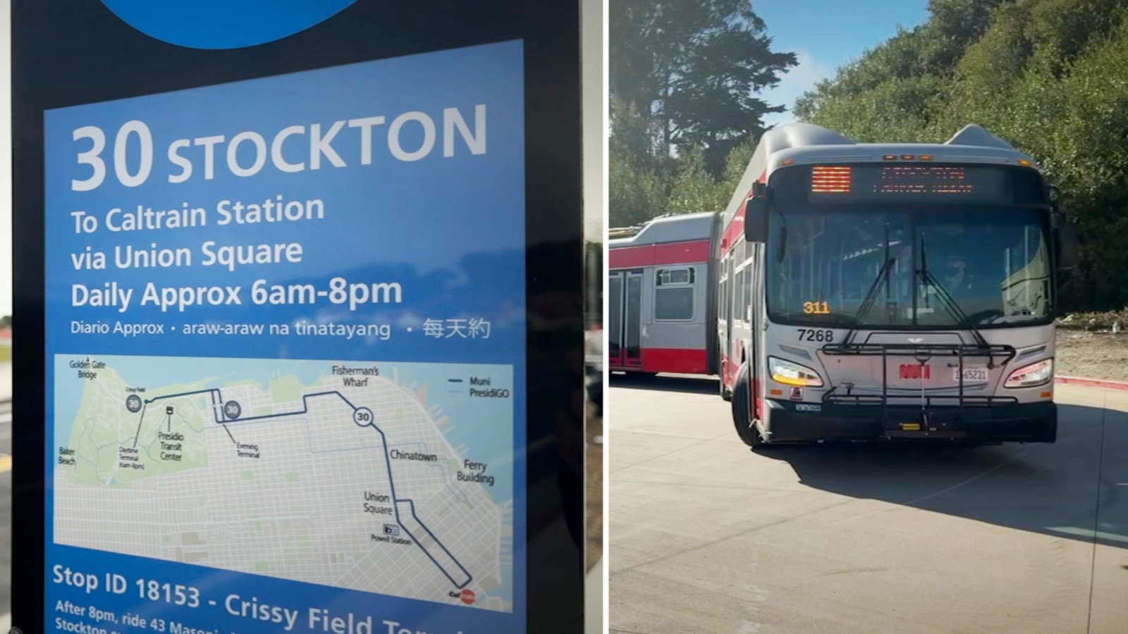 Transit leaders celebrate new Muni 30 bus terminus in San Francisco's ...