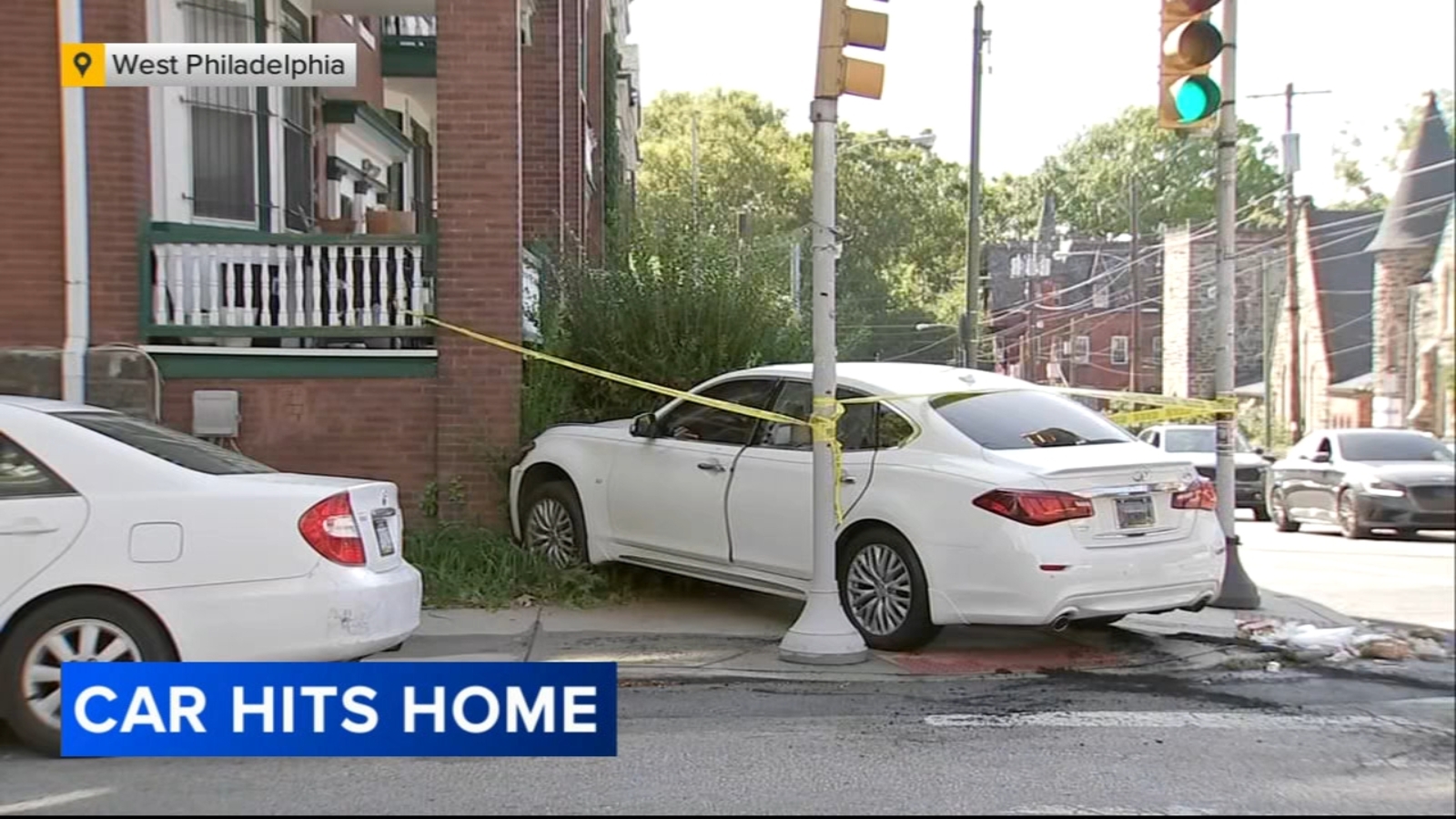 1 injured after car crashes into house on 41st and Baltimore Avenue in ...