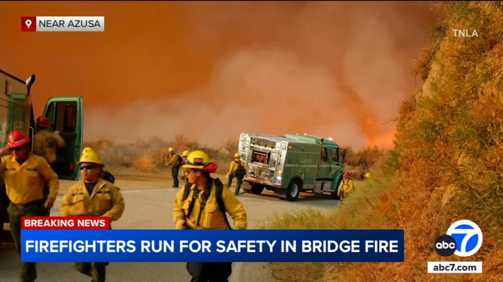 Some visitors evacuated from Angeles National Forest north of Azusa as ...