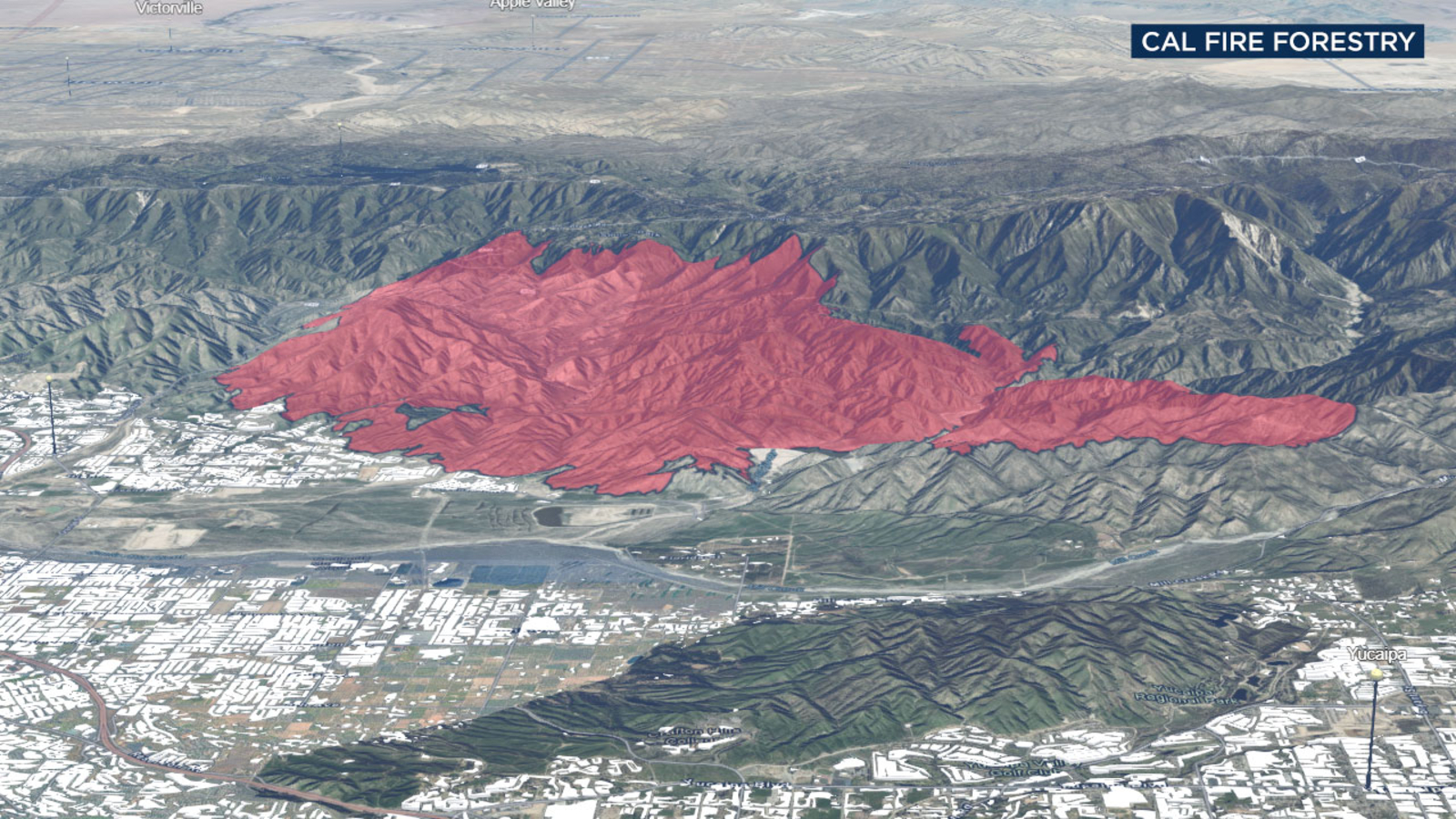 Line Fire in Highland: Maps show fire zone, latest evacuations, road ...