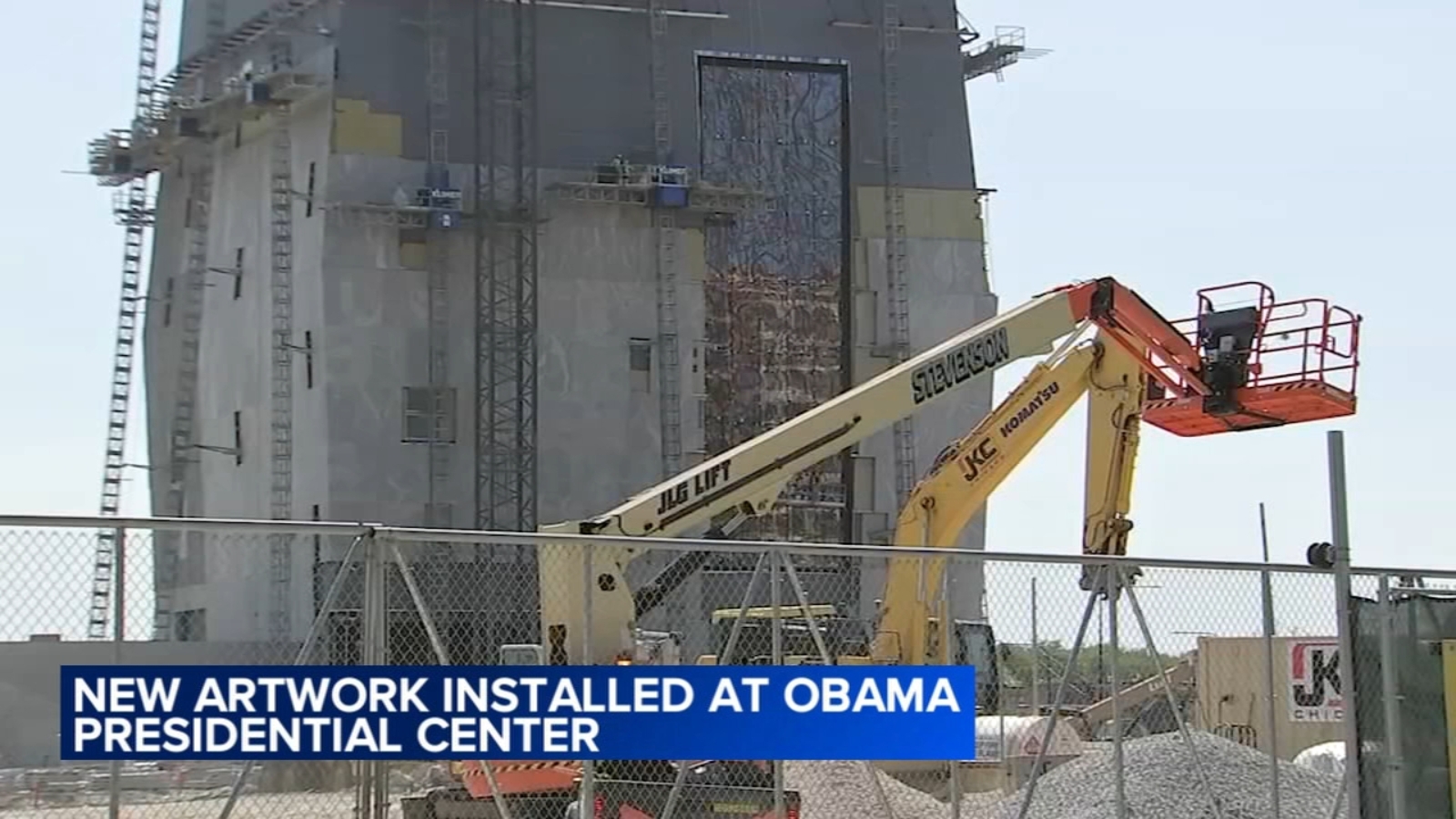 Uprising of the Sun art piece installed at Barack Obama Presidential ...