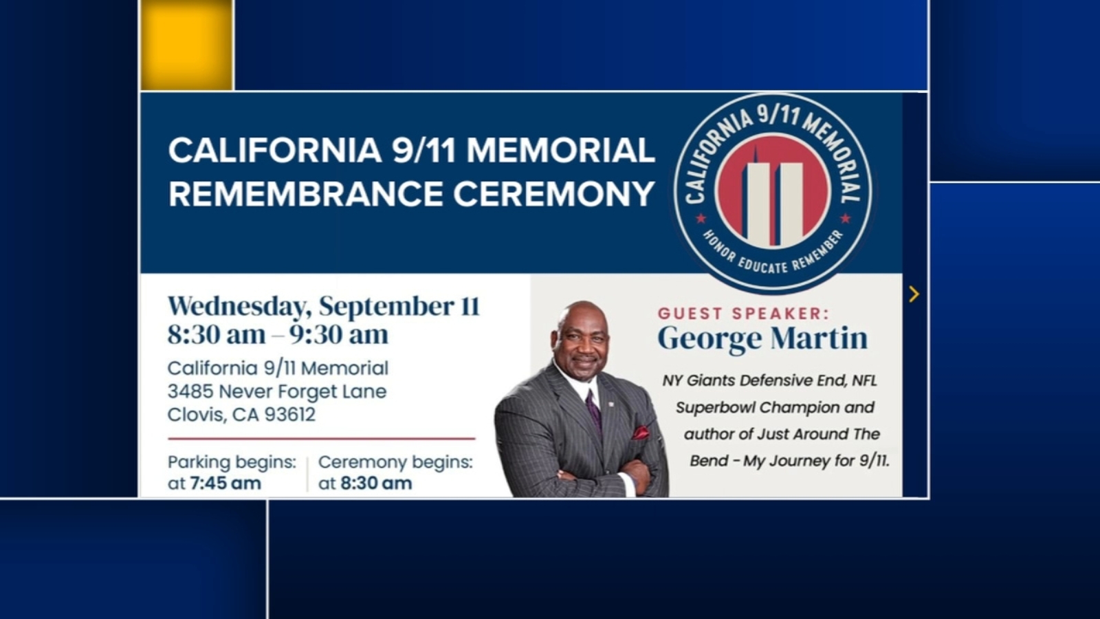 Special ceremony in Clovis to mark 23 years since 9/11 attacks - ABC30 ...