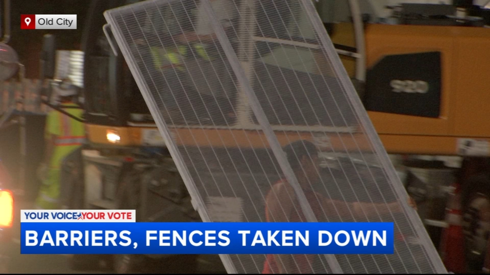 Work underway to take down barriers, fences near presidential debate site in Philadelphia - 6abc ...