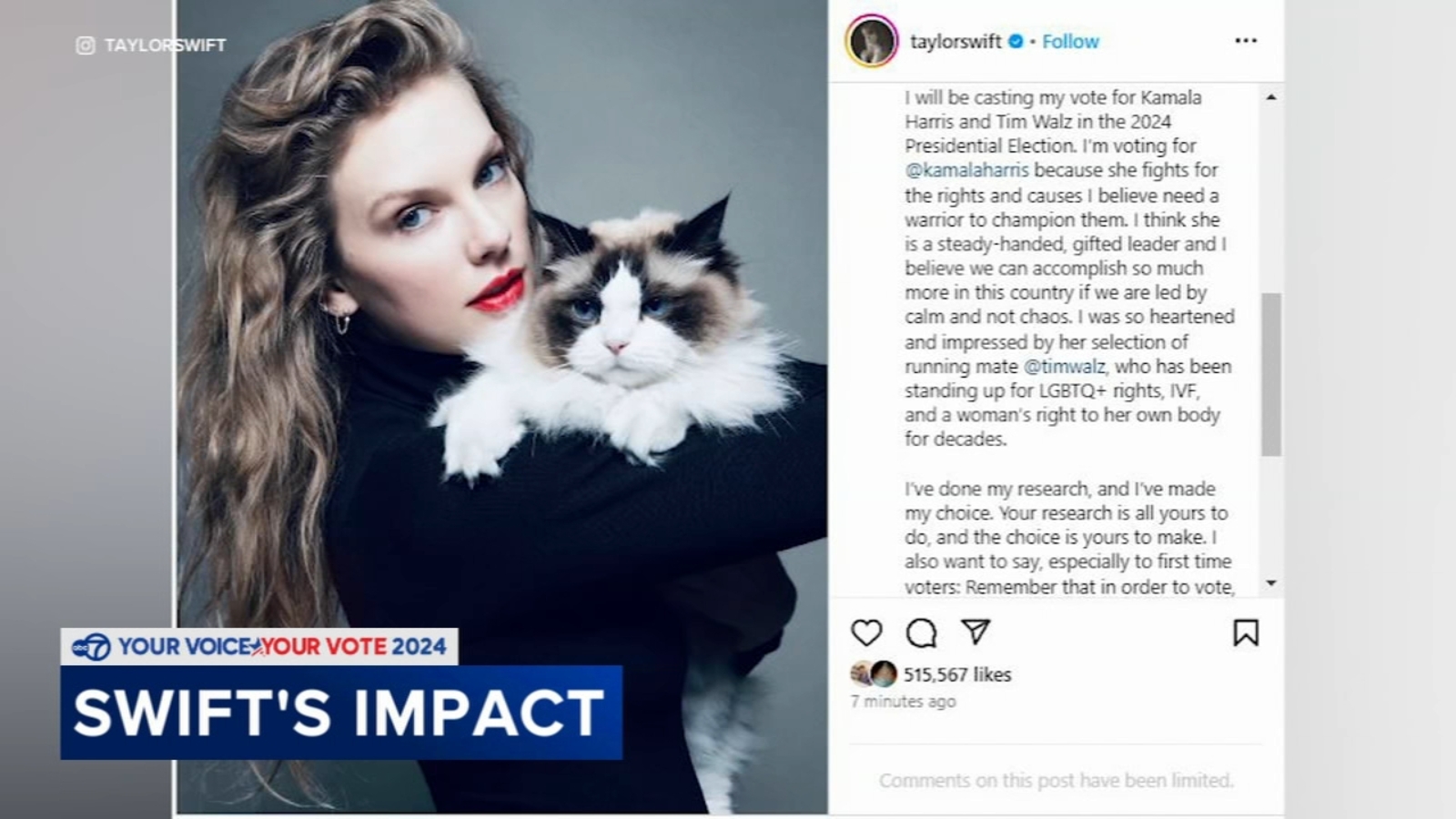 Taylor Swift endorsement of Kamala Harris for president gets young ...